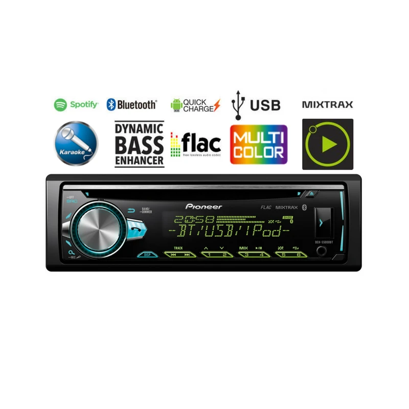 Автомобилен Плеър Pioneer Deh-S5000Bt ,, Bluetooth