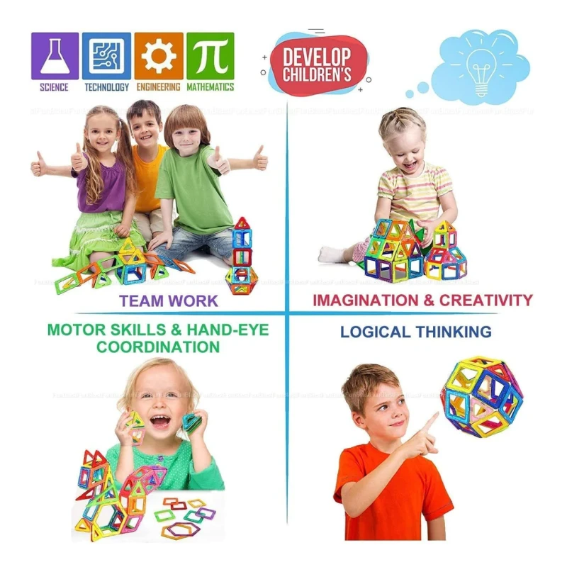 Магнитен конструктор Magnet Blocks 72 части от Техномаркет