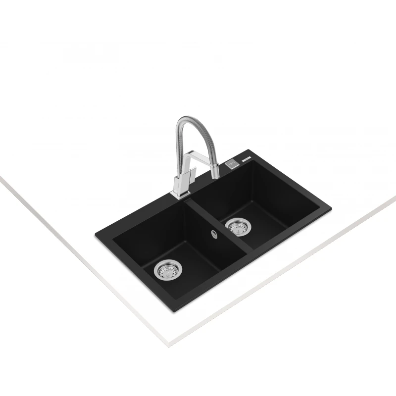 Кухненска мивка Teka Maestro ForSquare 2B 790 TG 115260014, Гранитна ...