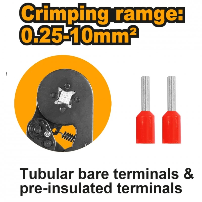 КРИМПВАЩИ КЛЕЩИ С ТРЕСЧОТКА INGCO HRCPG05210 от Техномаркет