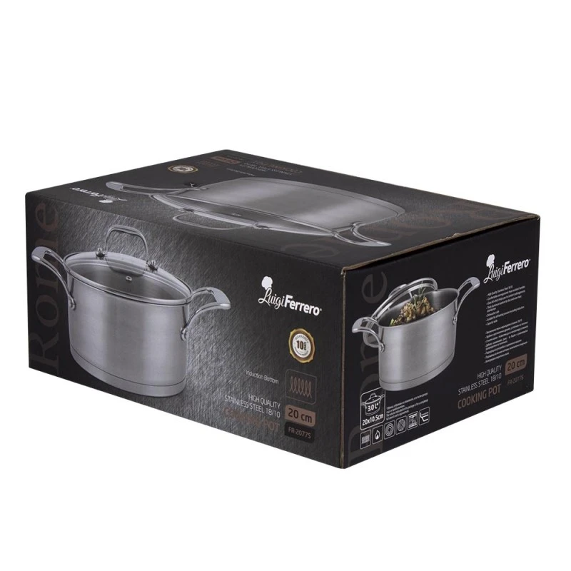 Тенджера Luigi Ferrero Rome FR-2077S 20x10.5cm, 3L от Техномаркет