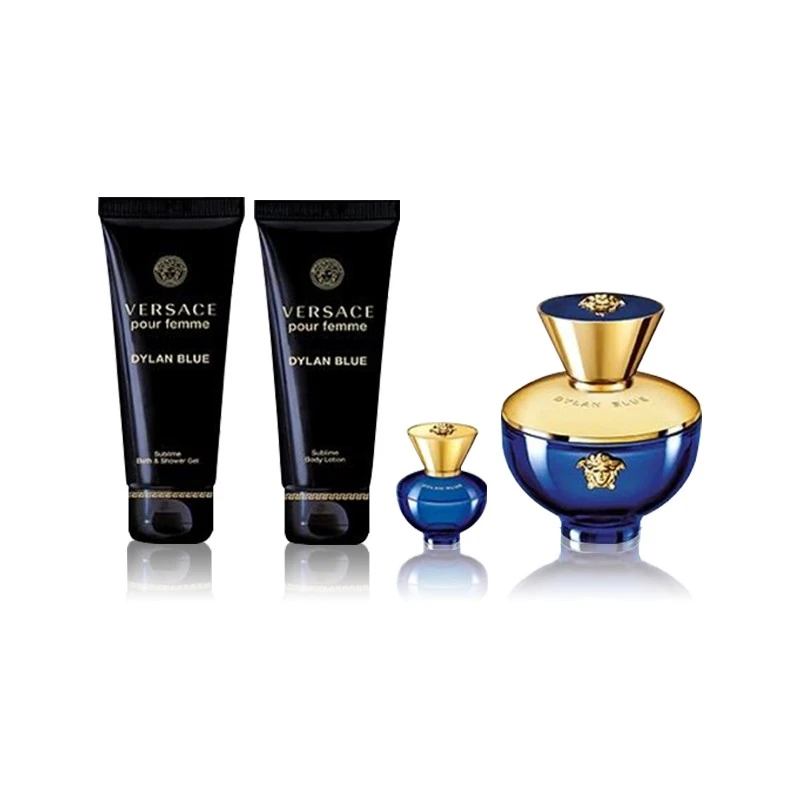 Versace Dylan Blue EDP 100ml + BL 100ml+ SG 100ml + EDP 5ml, Комплект ...