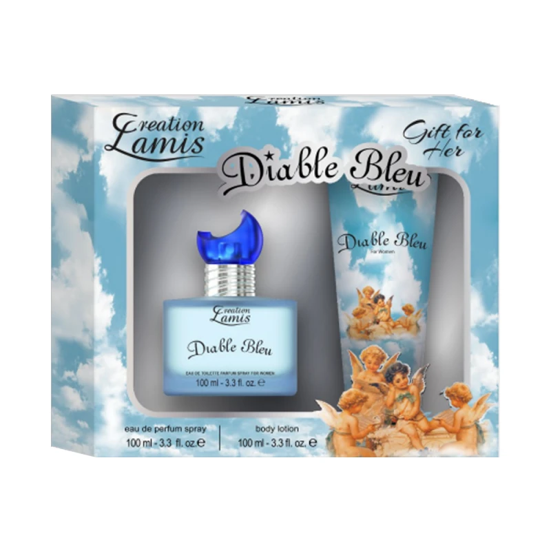 Подаръчен комплект LAMIS DIABLE BLUE, За Жени, Парфюмна вода 100 мл ...