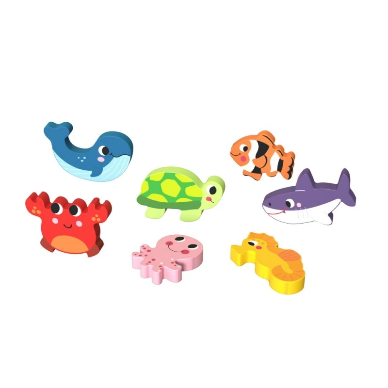 Дървен пъзел 3D морско дъно TK265 Tooky Toy от Техномаркет