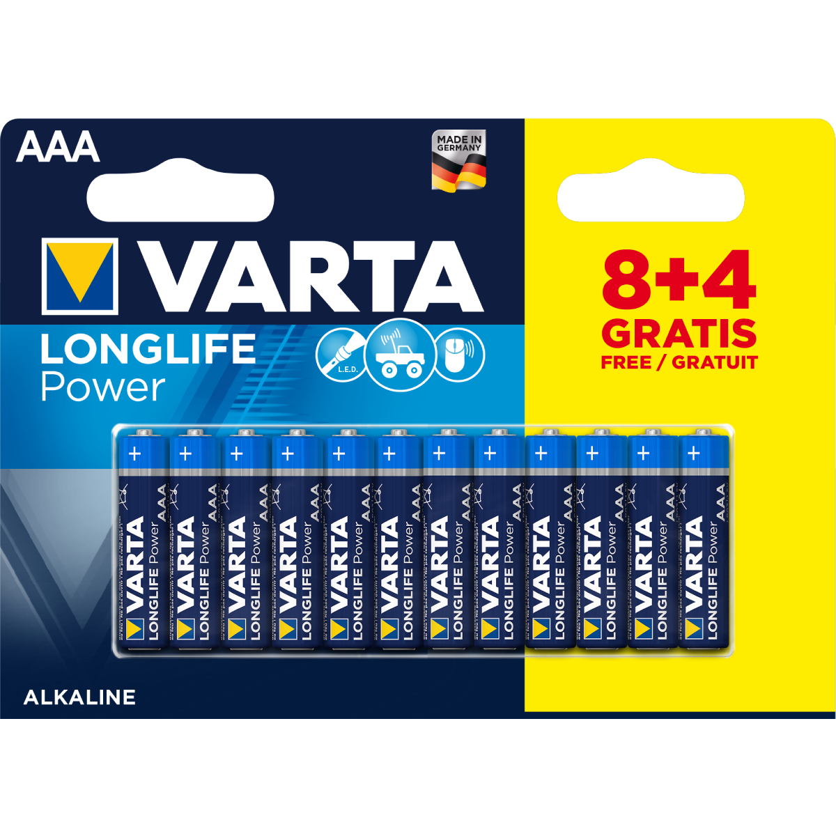 Промоция! БАТЕРИИ VARTA LONGLIFE AAA BLISTER 12 (8+4) на цена 8лв. от ...
